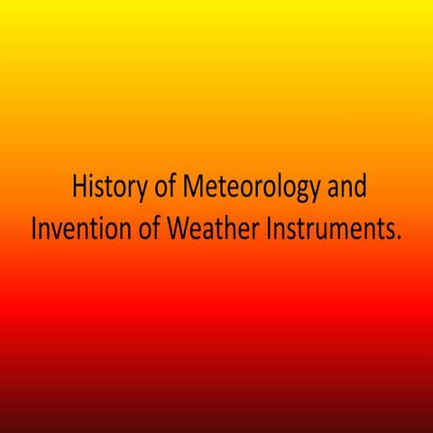 Weather instruments | PPT