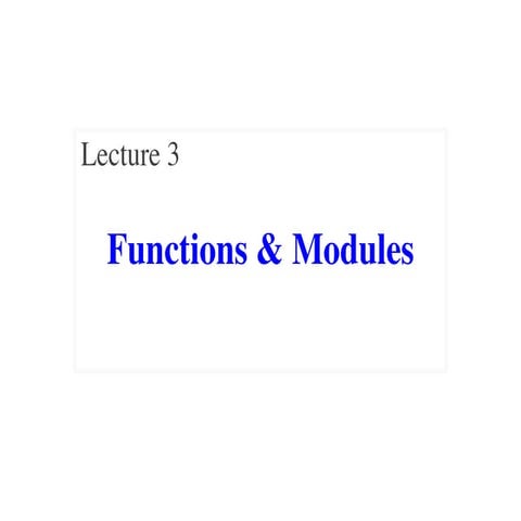 Python Course Functions And Modules Slides Ppt 7177