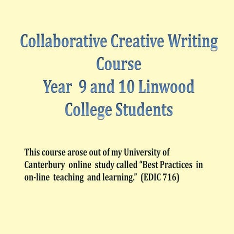 Collaborative Creative Writing | PDF