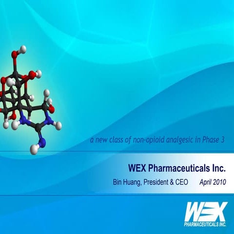 Wex Pharma - Investor Presentation | PDF