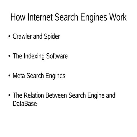 Metasearch engines | PPTX