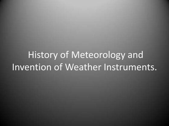 Meteorology | PPT