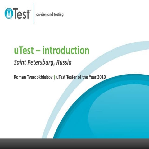 uTest – introduction | PPT
