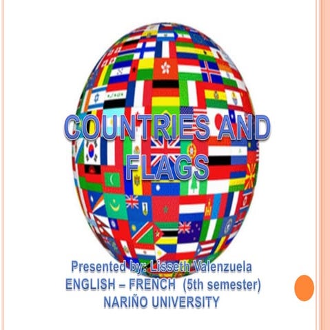 COUNTRIES AND FLAGS | PPTX | South America Travel | Travel Locations