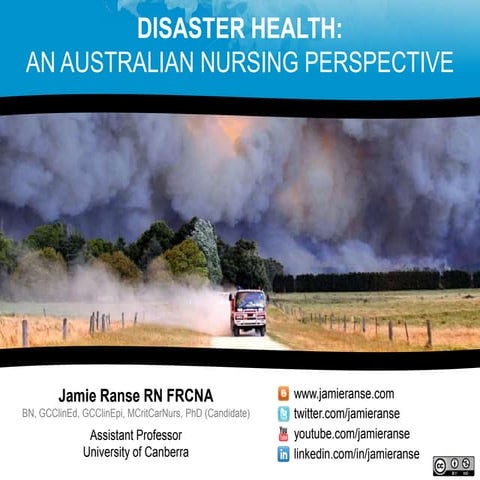 Disaster health: an Australian perspective | PPT