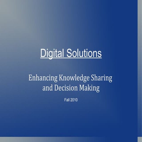 Digital Solutions Powerpoint | ODP | Web Conferencing | Computer Software and Applications