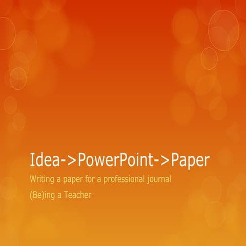 Being a Reflexive Teacher | PPT