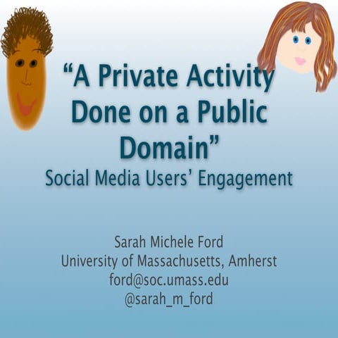 Sarah Michele Ford - "A Private Activity Done on a Public Domain" | PDF