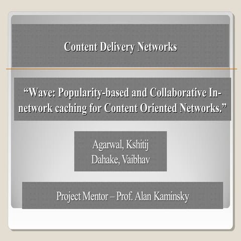 Content Delivery Networks | PPT