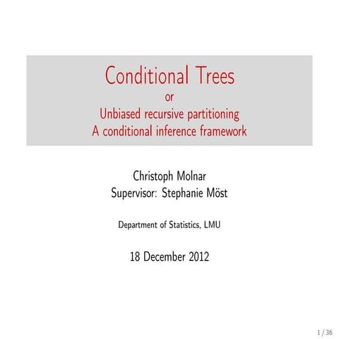 Conditional trees | PDF