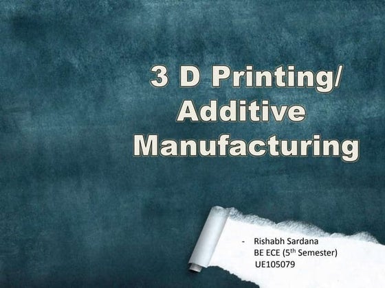 3 d printing | PPT
