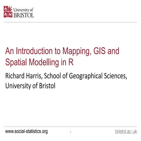 An Introduction To Mapping Gis And Spatial Modelling In R