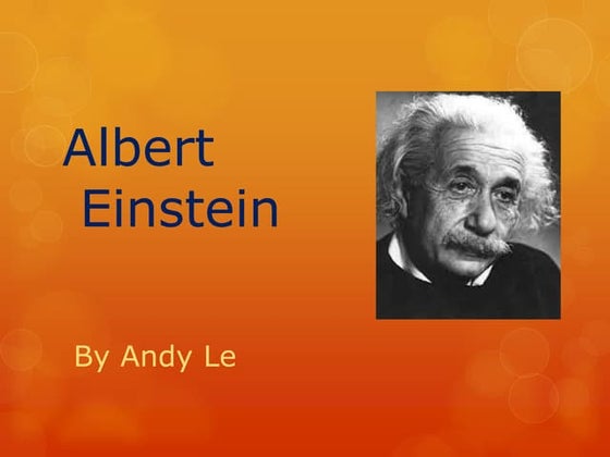 Presentation on einstein | PPT