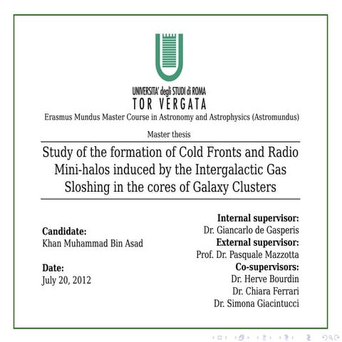 Study of the formation of Cold Fronts and Radio Mini-halos induced by ...