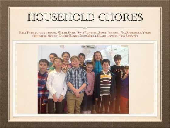 Checklist For A Childs Household Chores | PPT