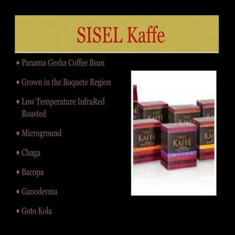 Sisel Kaffe premium health and weight loss coffee | PPT