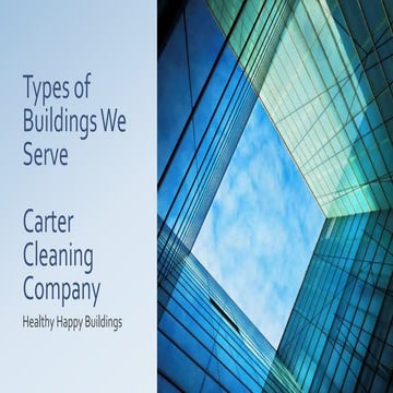Carter Cleaning Facilities Serviced | PPTX