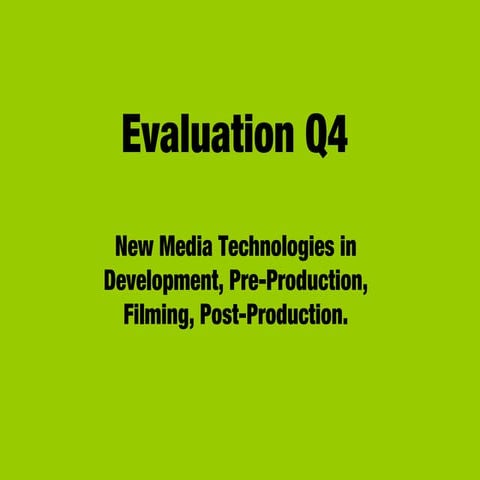 Evaluation Q4 | PPT