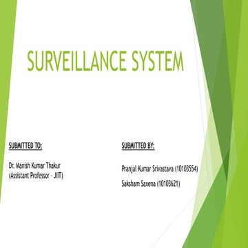 Surveillance System (Minimum Vertex Cover Problem) | PPT