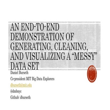 MIT Big Data Explorers - presentation by Daniel Burseth | PPT