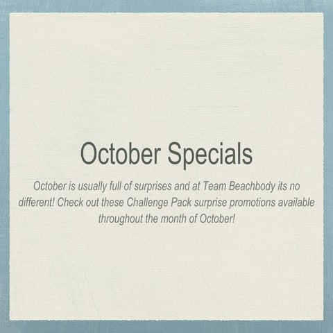 October Specials | PPTX