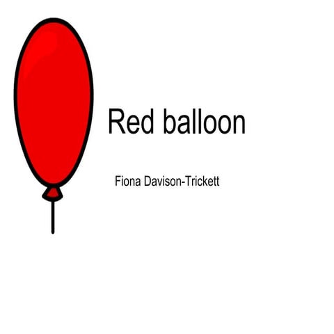 red balloon | PPTX