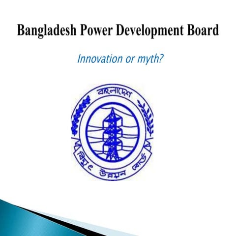 Innovation in Bangladesh Power Development Board | PPTX