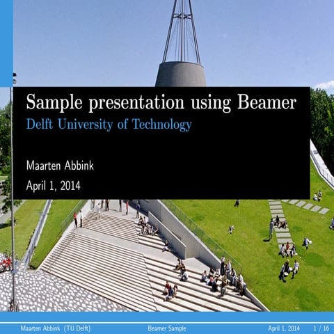 TUDelft Beamer | PPT