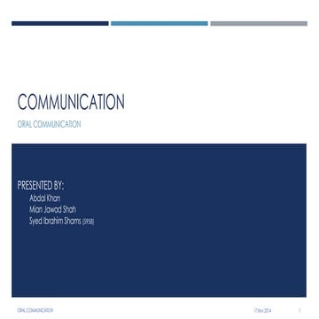 Communication | PPTX