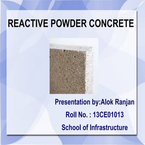 reactive powder concrete | ODP