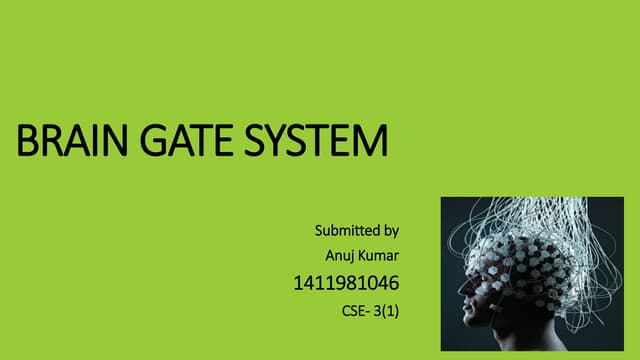 Brain computer interfaces | PDF