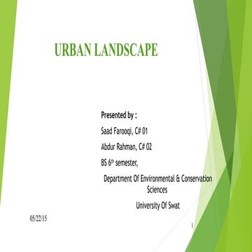 Urban Landscape | PPT