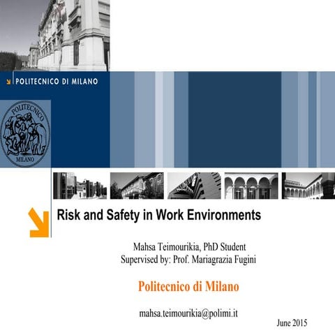 Risk and Safety in Work Environments | PPT
