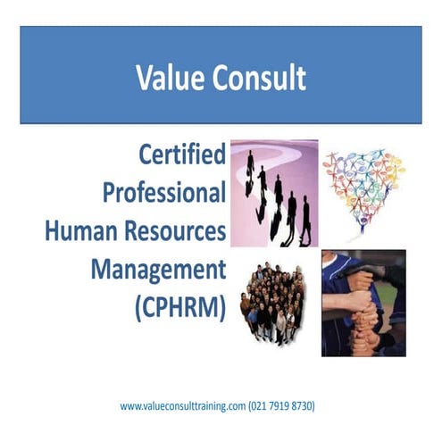 Certified Professional Human Resources Management (CPHRM) | PDF