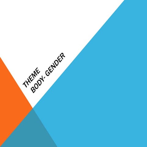 Presentation Gender and the Body | PPTX