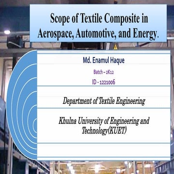 Scope of Textile Composite | PPTX