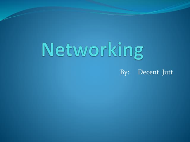 Network Pptx Computer Networking Computing