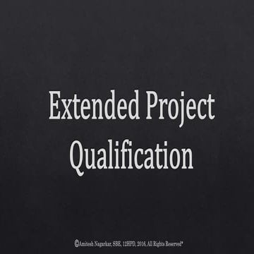 Epq presentation template | PPTX