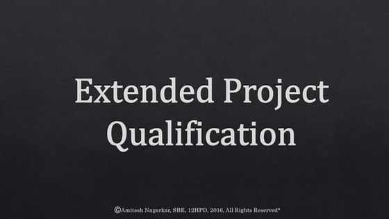 Epq presentation template | PPTX