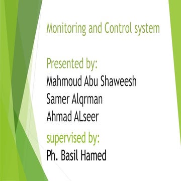 Monitoring and Control System | PPTX