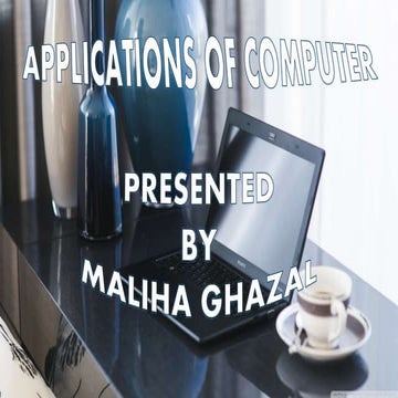 The computer in education | PPTX