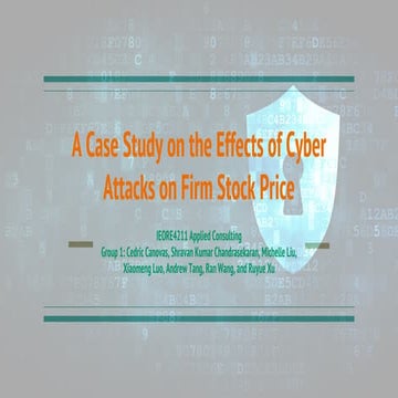 A Case Study on the Effects of Cyber Attacks on Firms' Stock Price | PDF