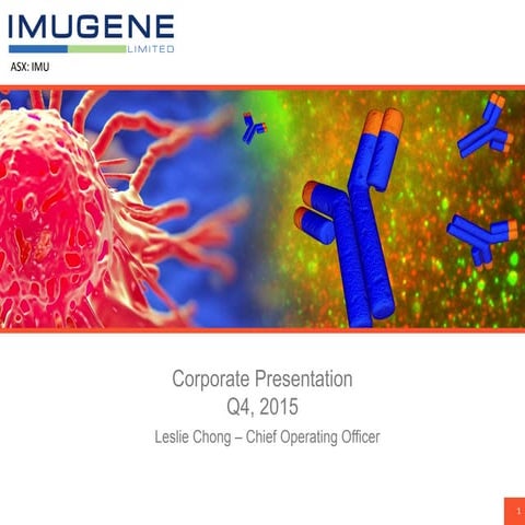 Imugene Limited - ASX: IMU | PDF