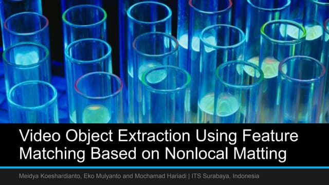 Video Object Extraction Using Feature Matching Based On Nonlocal