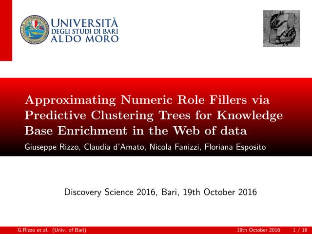 Approximating Numeric Role Fillers Via Predictive Clustering Trees For
