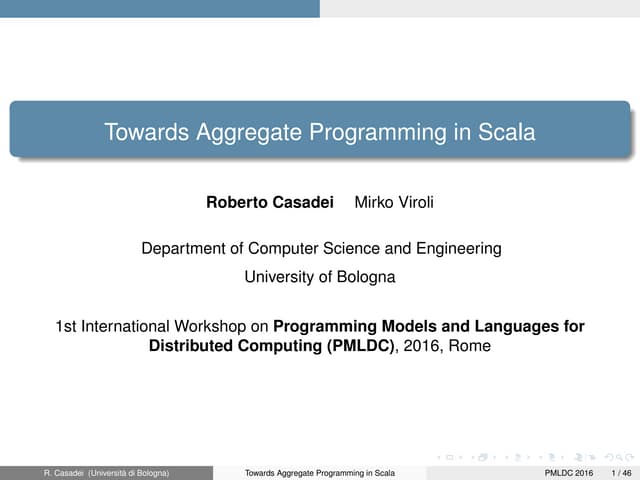 Towards Aggregate Programming In Scala Ppt 8778