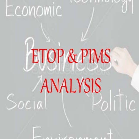 ETOP and PIMS ANALYSIS | PPTX