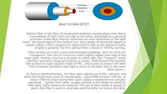 Fibre optic cable advantages and disadvantages | PDF