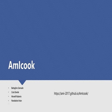AmIcook | PPTX