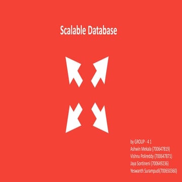 Scalable Database | PPT